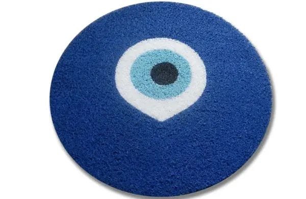 Capacho Olho Grego Redondo - Capacho com Arte | MadeiraMadeira