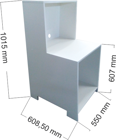 Balcão Balança MDF Branco - Loja de Produtos Naturais / Pet Shop / Casa ...