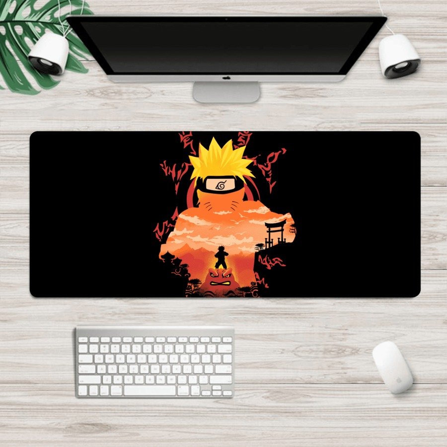 Mouse Pad Gamer Medidas 28cm X 70cm x 3MM Ninja Laranja 2 Deluzz ...
