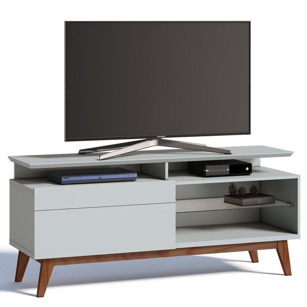 Rack Classic 146cm 1 Gaveta com Prateleira Branco Imcal | MadeiraMadeira