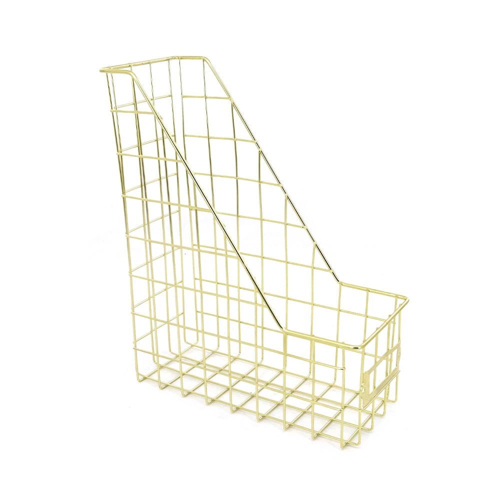 Porta Revista Le Aramado Metal Ouro | MadeiraMadeira