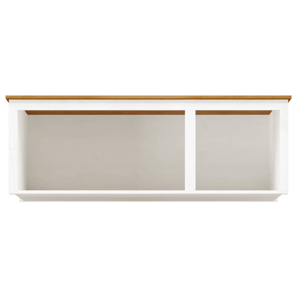 Maleiro para Guarda-Roupa 3 Portas em Madeira Maciça Topázio Branco ...