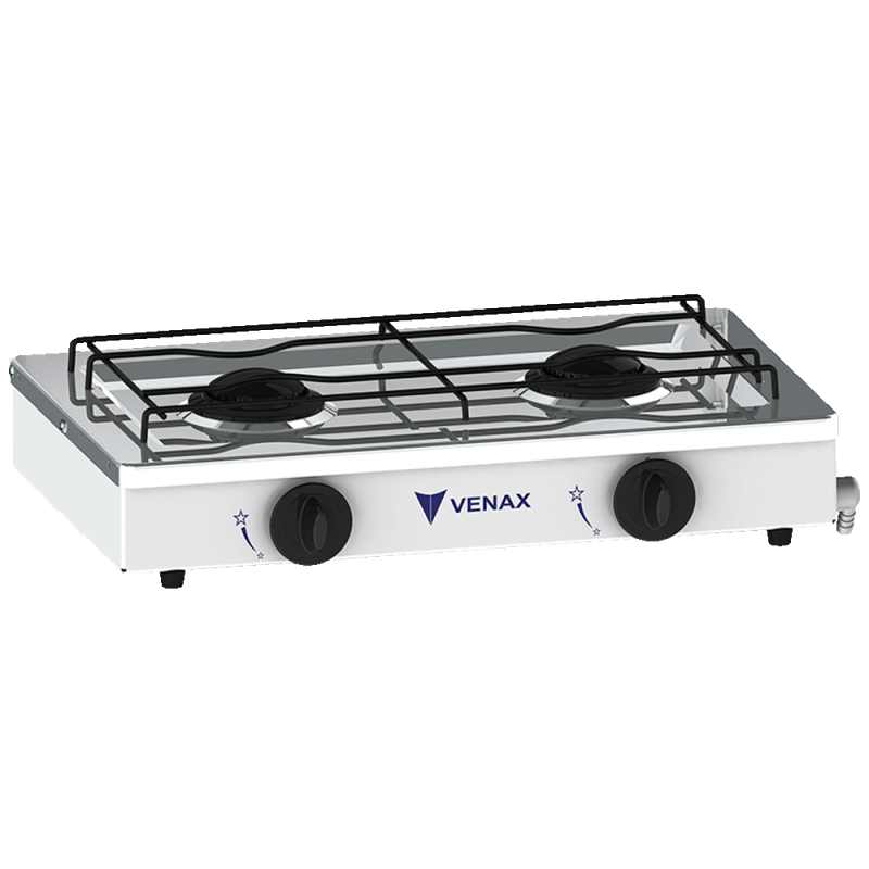 FOGAO DE MESA 2 BOCAS VENAX FLAMAR SEM TAMPA BRANCO GAS GLP ...
