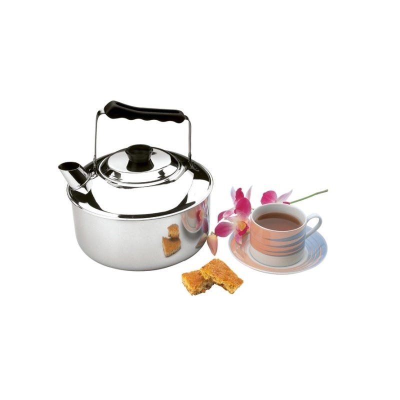 Chaleira de Inox Tradicional com Alça e Tampa | MadeiraMadeira