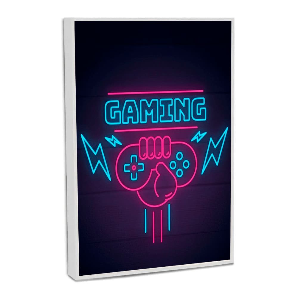 Quadro Decorativo Gaming com Moldura Filete | MadeiraMadeira