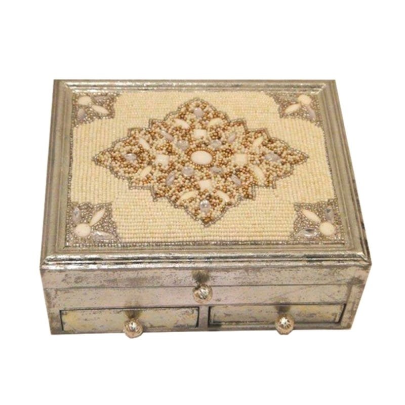 Caixa Bride Cream Grande em Madeira - 20x10 cm | MadeiraMadeira