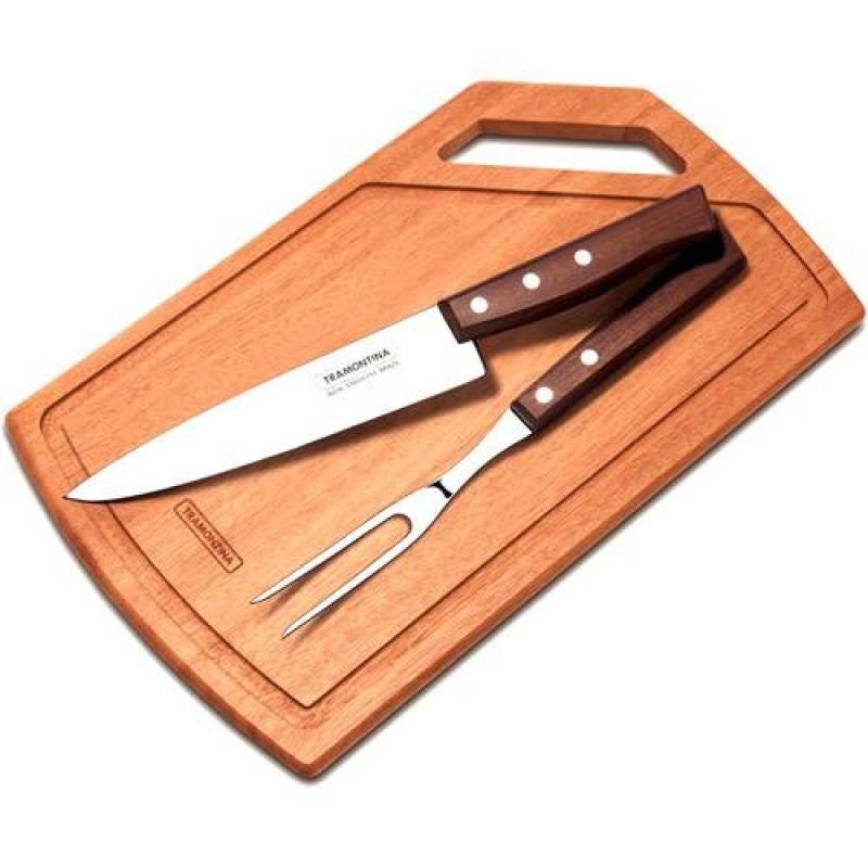 Conjunto Trinchante para Churrasco Tradicional com 03 Peças ...