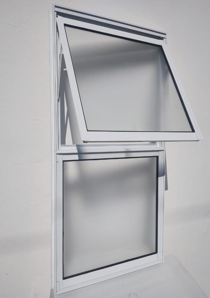 Janela Vitro Maxi-ar 1-Seção SG - Aluminio Branco - 0,60 (L) X 1,20 (A ...