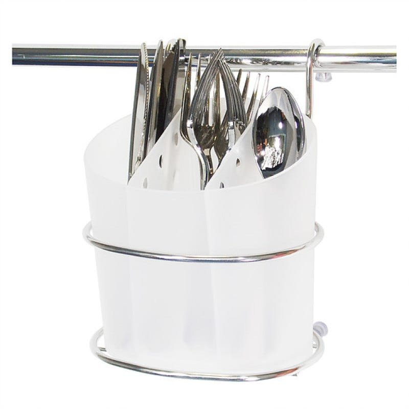 Porta Talheres com Suporte Aramado -4654 | MadeiraMadeira