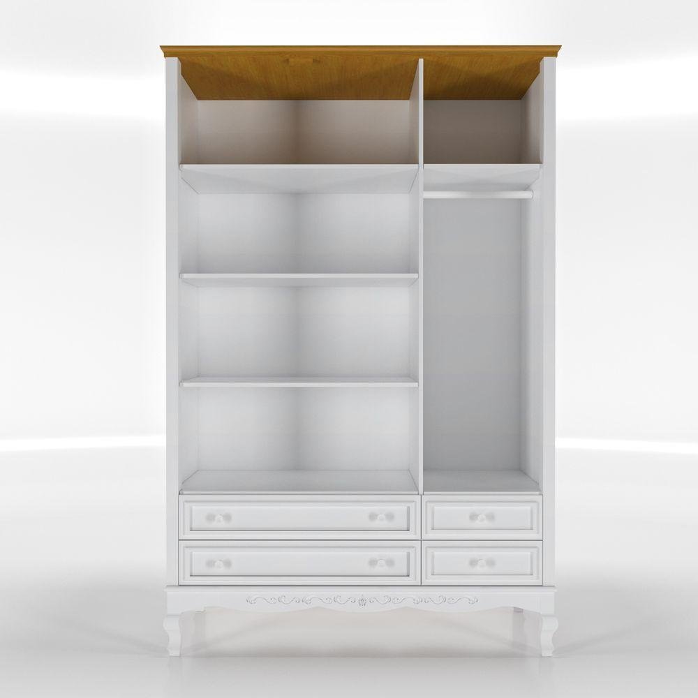 Roupeiro Versailles Medida Largura 143cm Tim - Branco | MadeiraMadeira