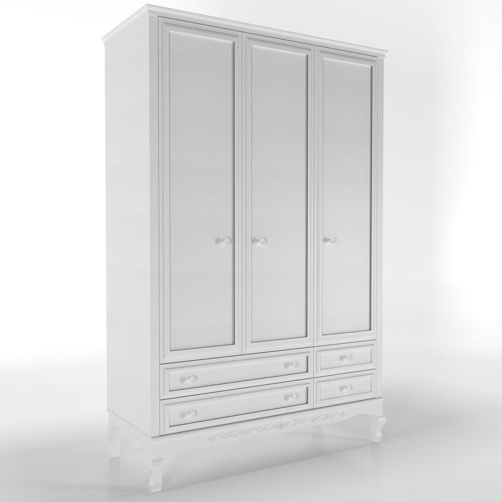 Roupeiro Versailles Medida Largura 143cm Tim - Branco | MadeiraMadeira