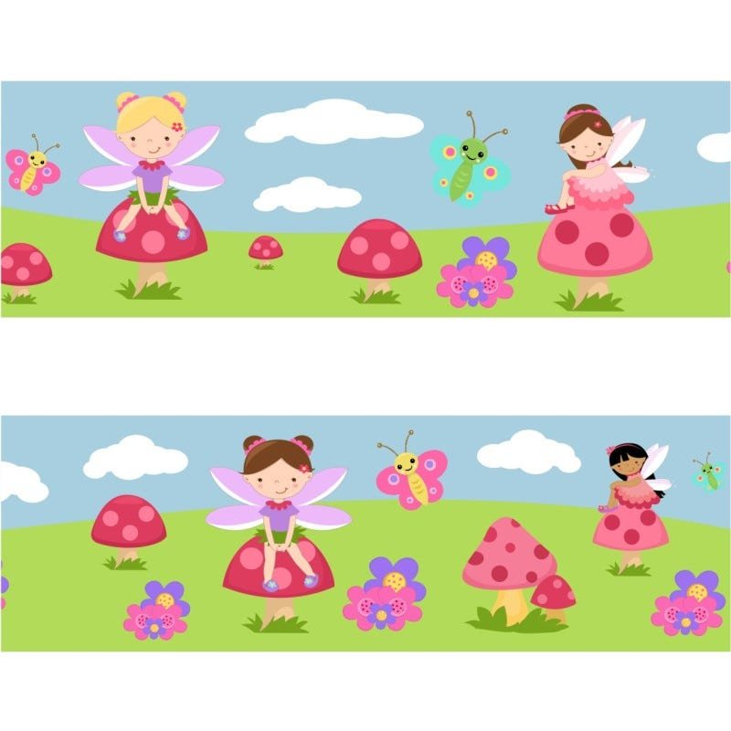 Faixa parede infantil border adesivo fada fadinha menina 04 ...