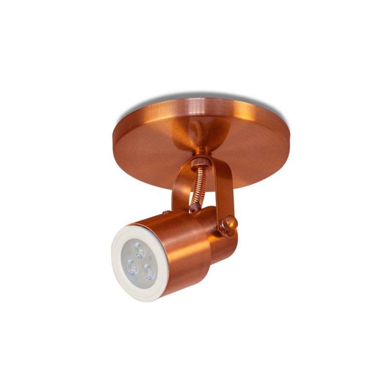 Spot de Sobrepor Atena para 1 Lâmpada Base Redonda Cobre Spot Line ...