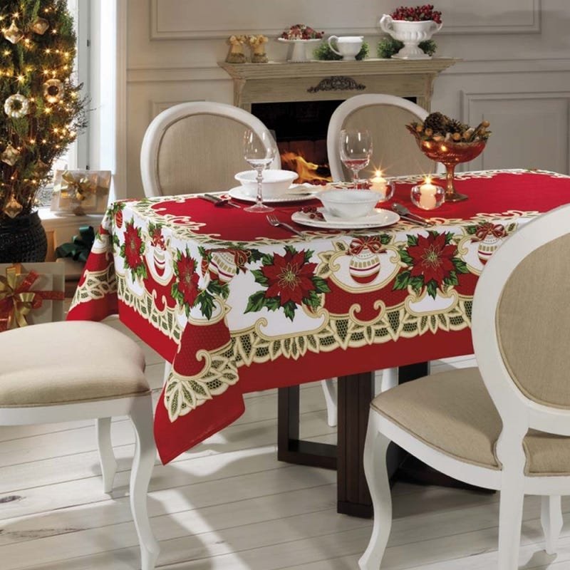 Toalha de Mesa Retangular 6 Lugares Natal 73 | MadeiraMadeira