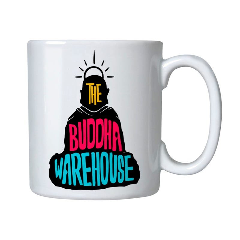 Caneca de Porcelana Buddha Warehouse Esoterico | MadeiraMadeira