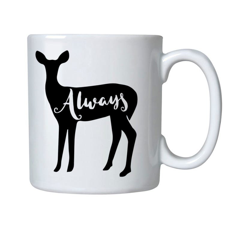 Caneca de Porcelana Harry Potter Alce Always | MadeiraMadeira
