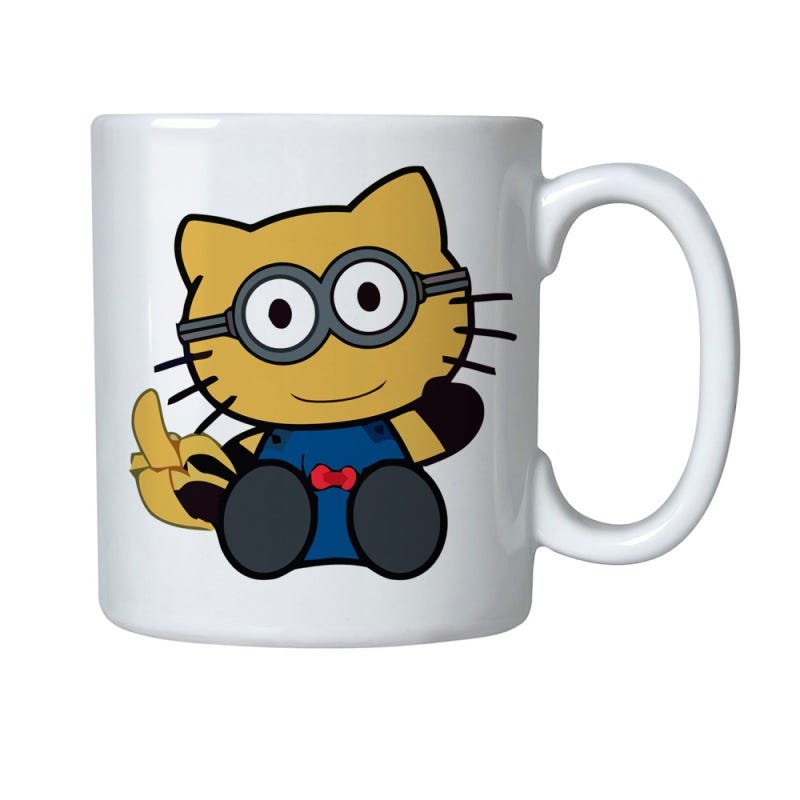 Caneca de Porcelana Hello Kitty Minions | MadeiraMadeira