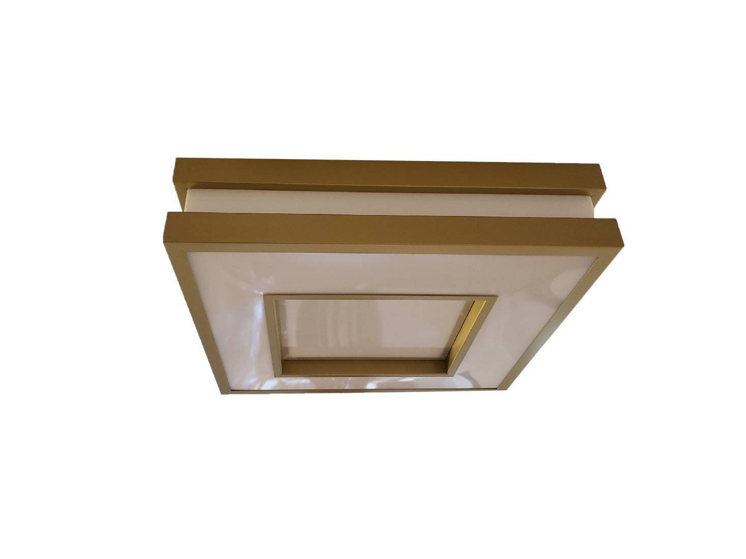 Plafon Moderno Modular 50cm Dourado Sala Mesa Quarto Cozinha ...
