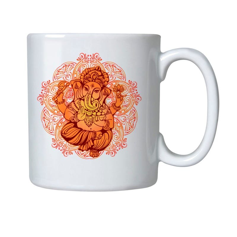 Caneca de Porcelana Elefante Esoterico | MadeiraMadeira