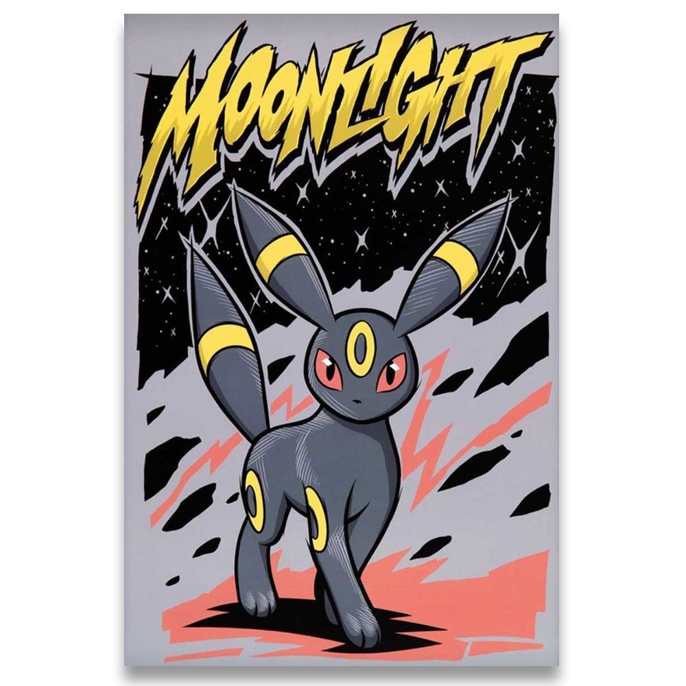Poster Decorativo 42cm x 30cm A3 Brilhante Pokémon Umbreon b5 ...