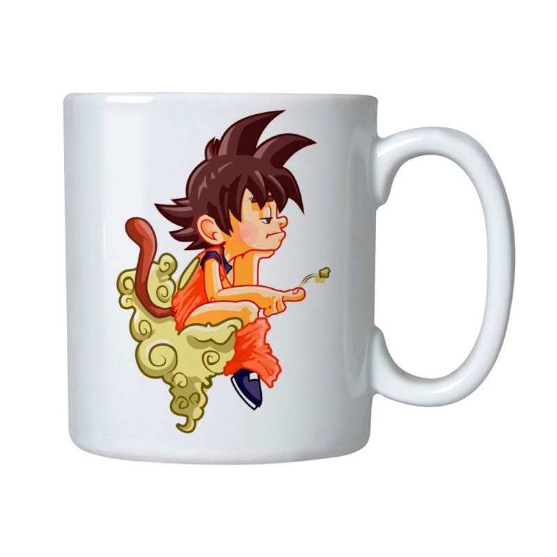 Caneca de Porcelana Goku Cagando | MadeiraMadeira
