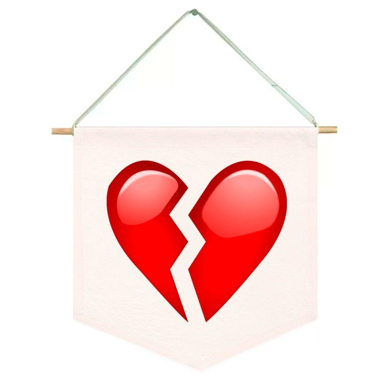 Flamula Coração Quebrado Emoji | MadeiraMadeira