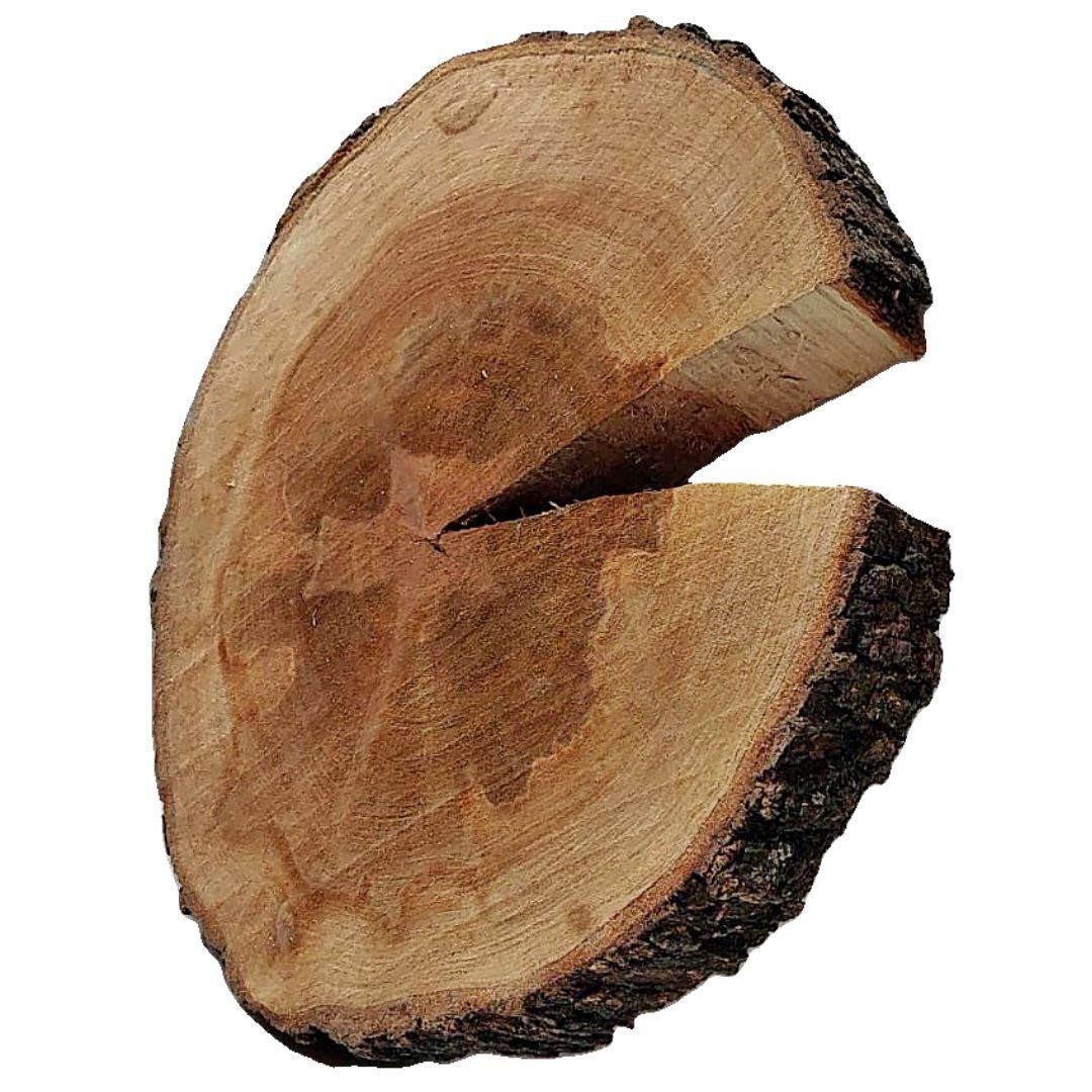 Bolacha de Madeira Rústica Aparada Rachada +-32 x 30 x 5,5cm ...