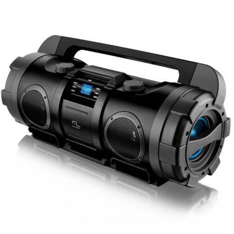 Bazooka Double Subwoofer Boombox 80W Rms Multilaser-Sp163 | MadeiraMadeira