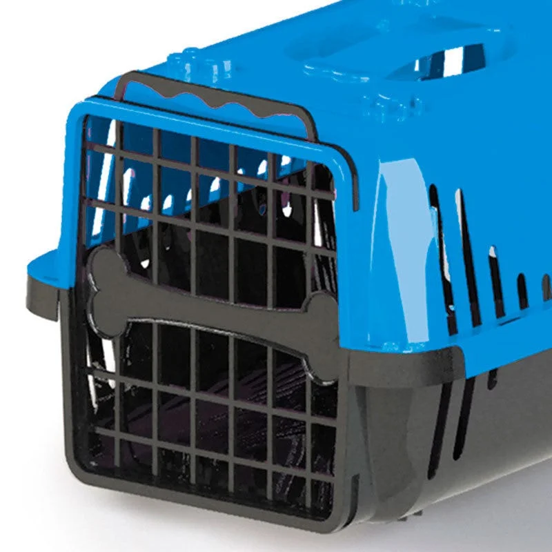 Caixa De Transporte Para Cães E Gato Pet Injet Azul Nº1 | MadeiraMadeira