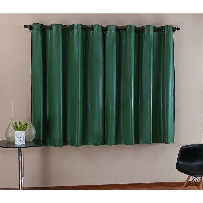 Cortina Blackout PVC Verde Corta Luz 2,80M x 2,80M | MadeiraMadeira