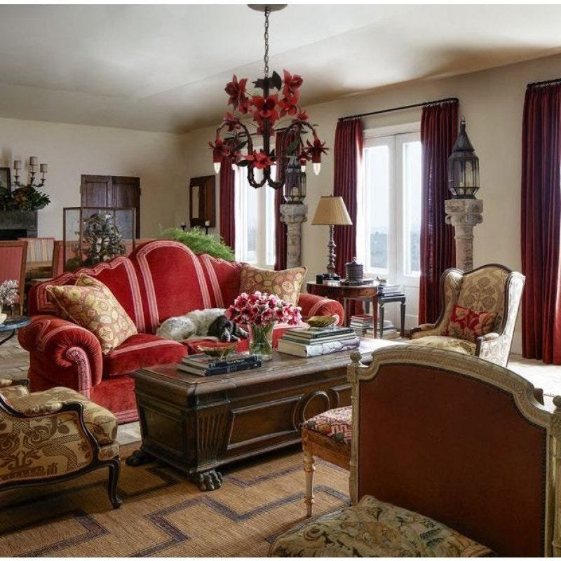 Lustre para Sala de Estar Rustica com Flores de Ferro Artesanais ...