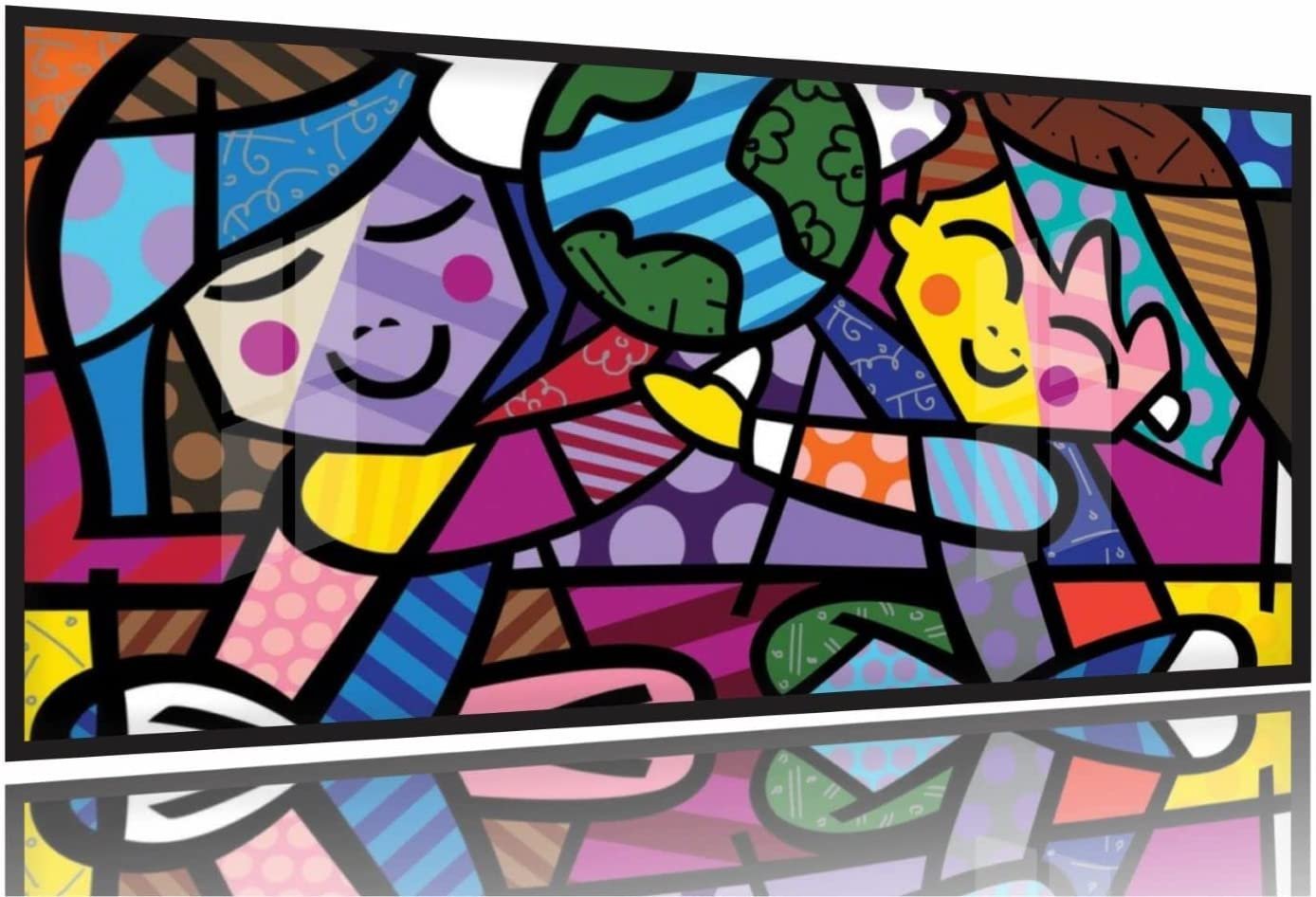 Quadro Romero De Britto _ A New Day 130x60 Moldura Preta 2x2 ...