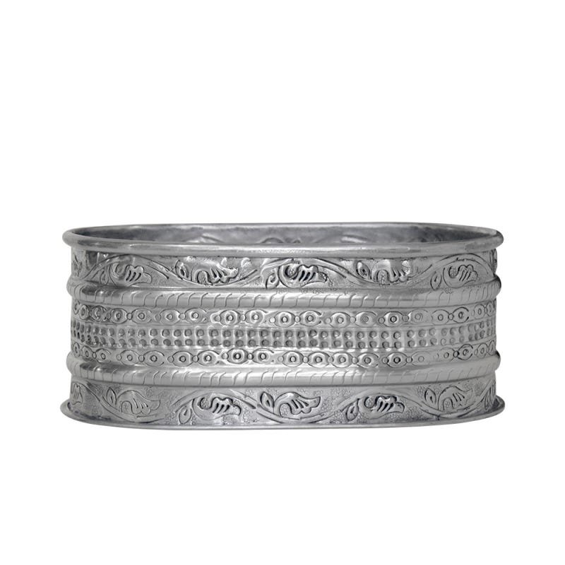 Cachepot em Metal Oval Noemia Cachepot em Metal | MadeiraMadeira