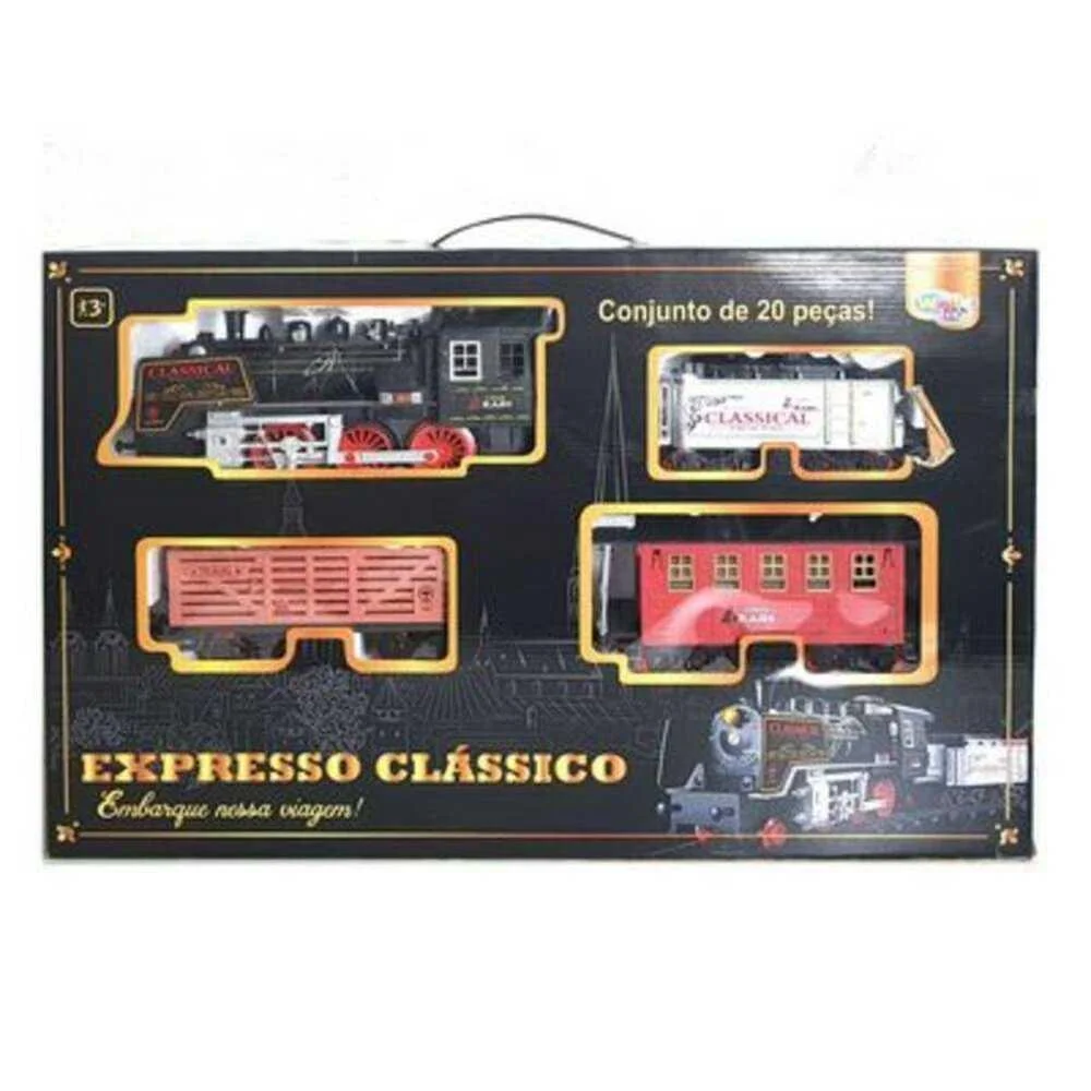 FERRORAMA GIGANTE TREM ELETRICO GRANDE LOCOMOTIVA COMPLETA COM FUMACA ...