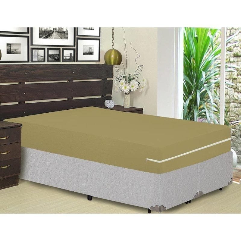 Capa Colchão Queen Atual 01 Peça Malha Penteada 100% Alg. - Castor ...