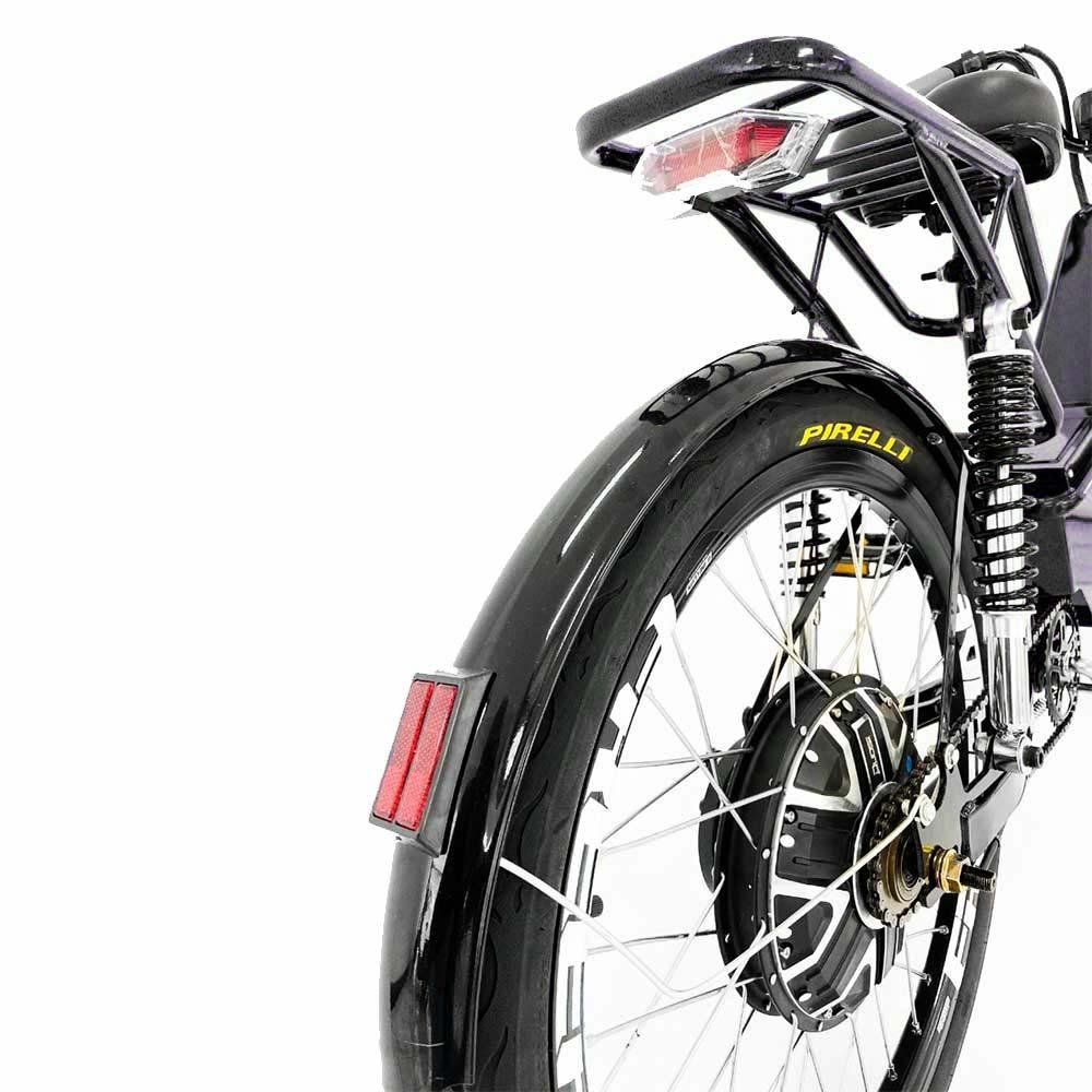 Bicicleta Elétrica - Aro 24 - Duos Confort Full - 800w Lithium - Preta - Duos Bike | MadeiraMadeira