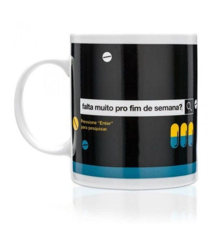 Caneca Termossensível Remédio Azul | MadeiraMadeira