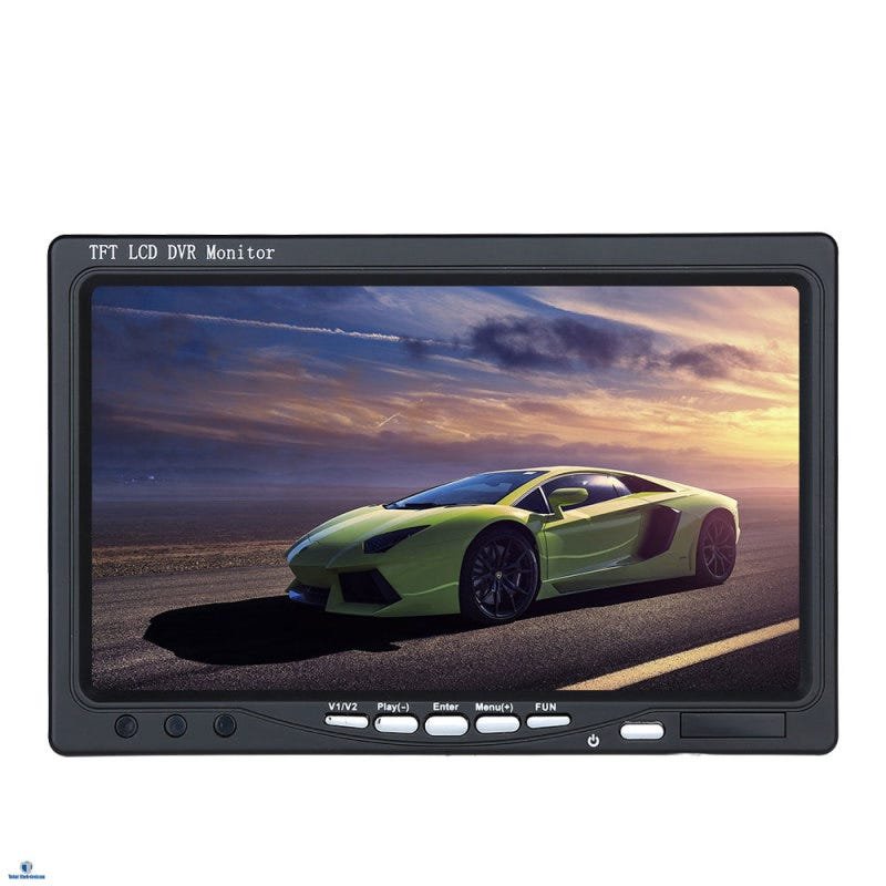 Monitor Portátil Lcd 7 Polegadas Colorido Tft Para Cftv | MadeiraMadeira