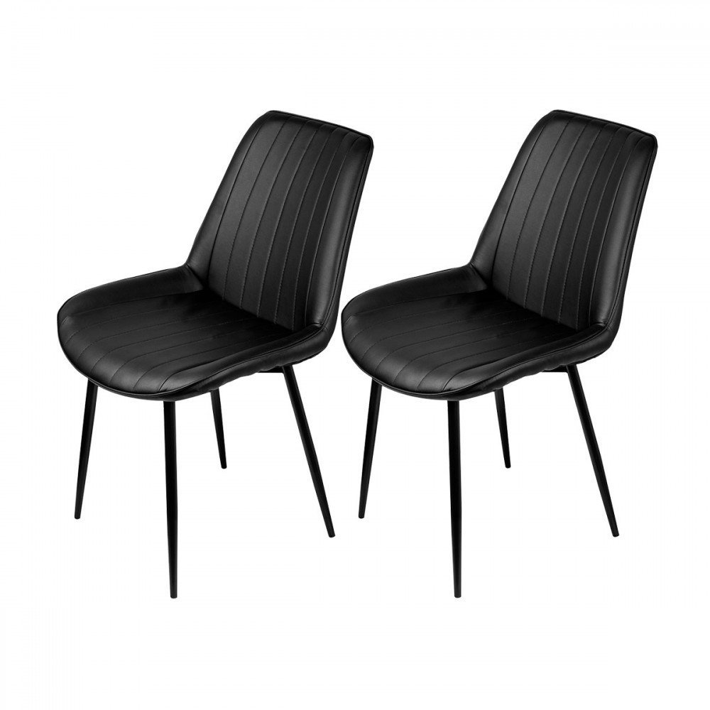 Kit 2 Cadeiras Volga Preto - Or Design | MadeiraMadeira