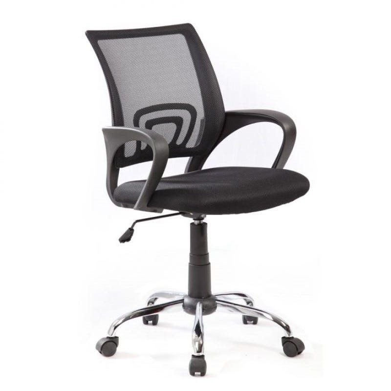 Cadeira Giratória Java W-120 Preta | MadeiraMadeira