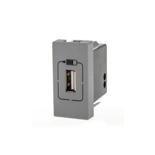 Tomada Módulo Carregado USB Pial Plus Cinza - Pial Legrand | MadeiraMadeira
