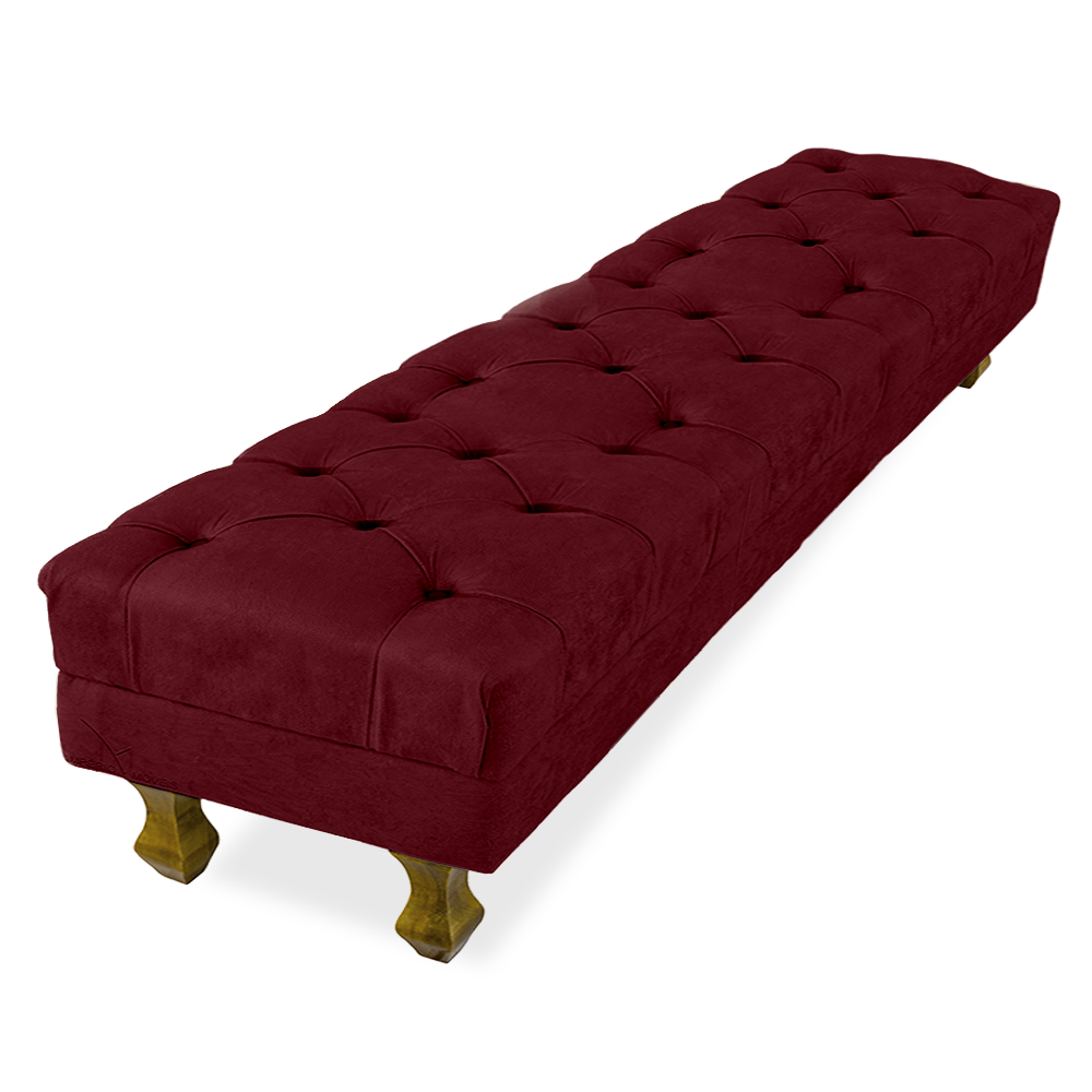 Puff Luiz Xv 160cm Puf Retro Decoração Sala de Espera Recepção Loja ...