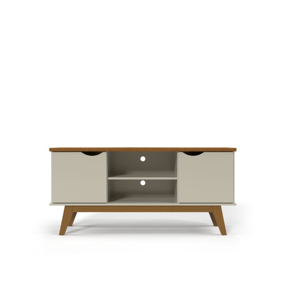 Rack para sala com 2 portas e nicho para eletronico Patrimar ...