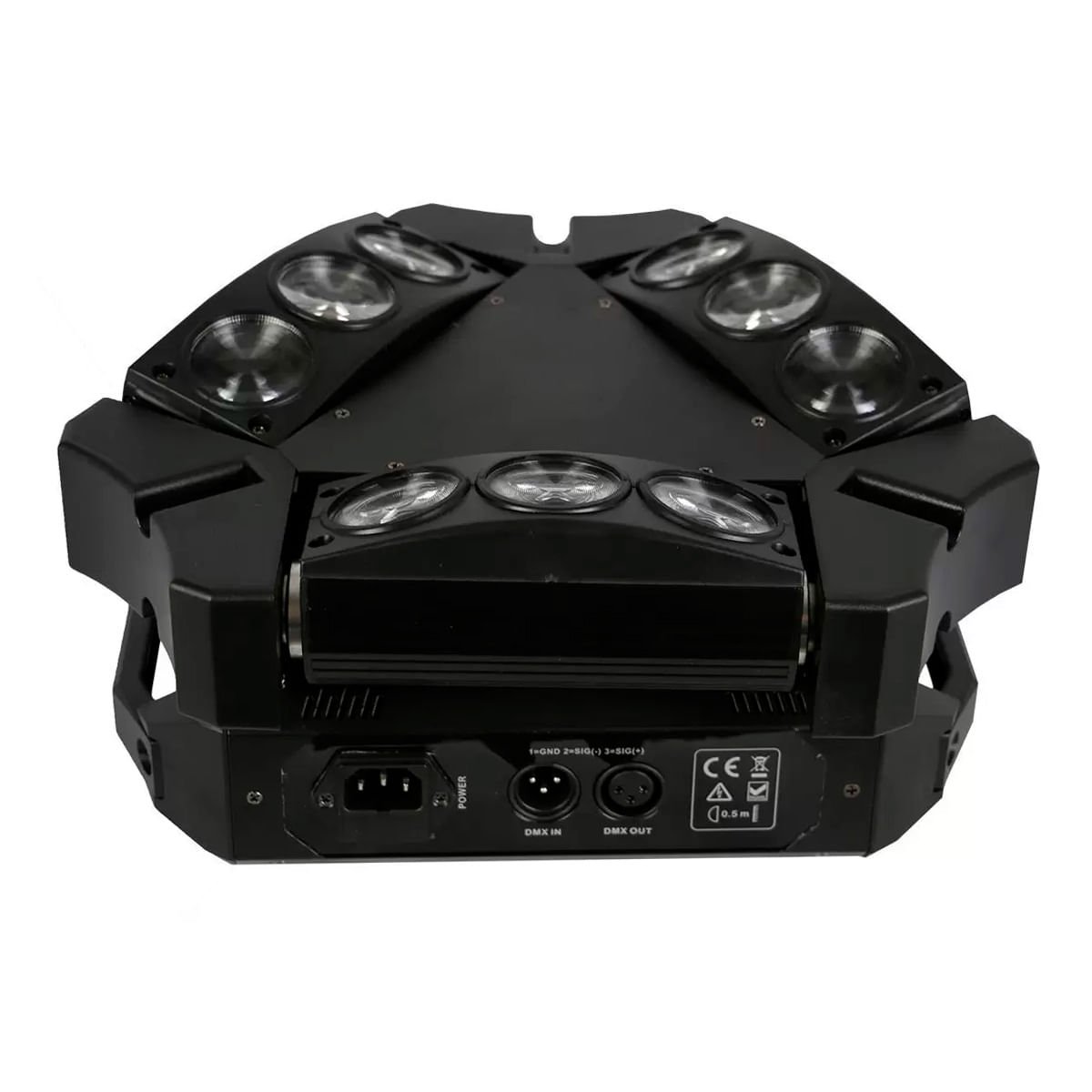 Mini Moving Spider Light Disco Beam Kaos 9 Leds Cree Rgb Dmx BX-300 ...