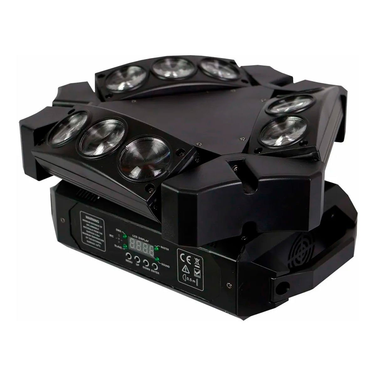 Mini Moving Spider Light Disco Beam Kaos 9 Leds Cree Rgb Dmx BX-300 ...