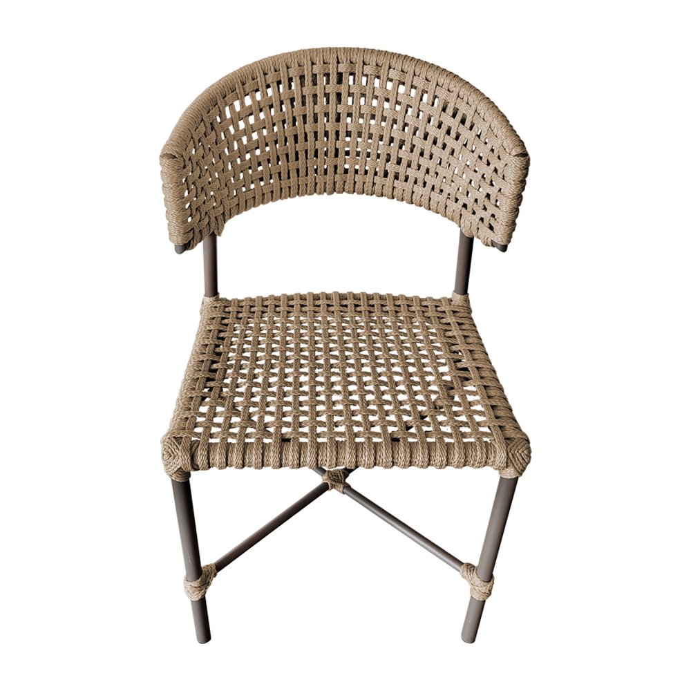 Kit 6 Cadeiras de Jantar Hortz em Alumínio e Corda Naútica Rami | MadeiraMadeira