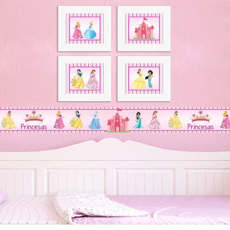 Quadro Infantil Princesas | MadeiraMadeira