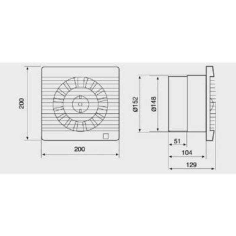 Exaustor Para Banheiro Mod: Decor-300c S&p | MadeiraMadeira