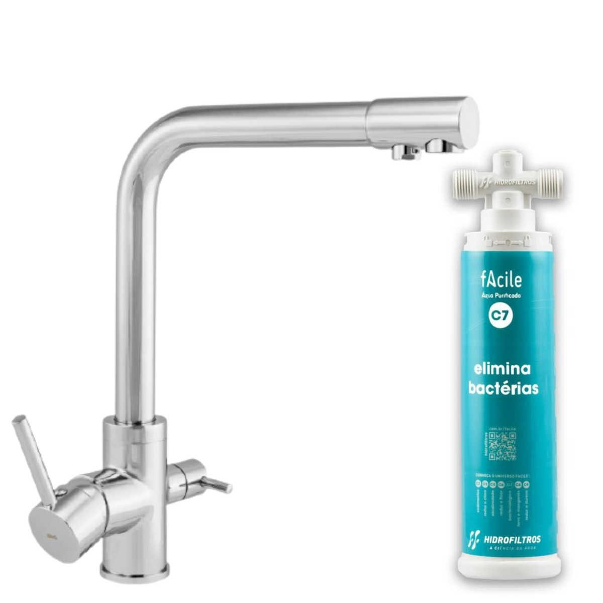 Torneira Cozinha Gourmet Monocomando + Filtro | MadeiraMadeira