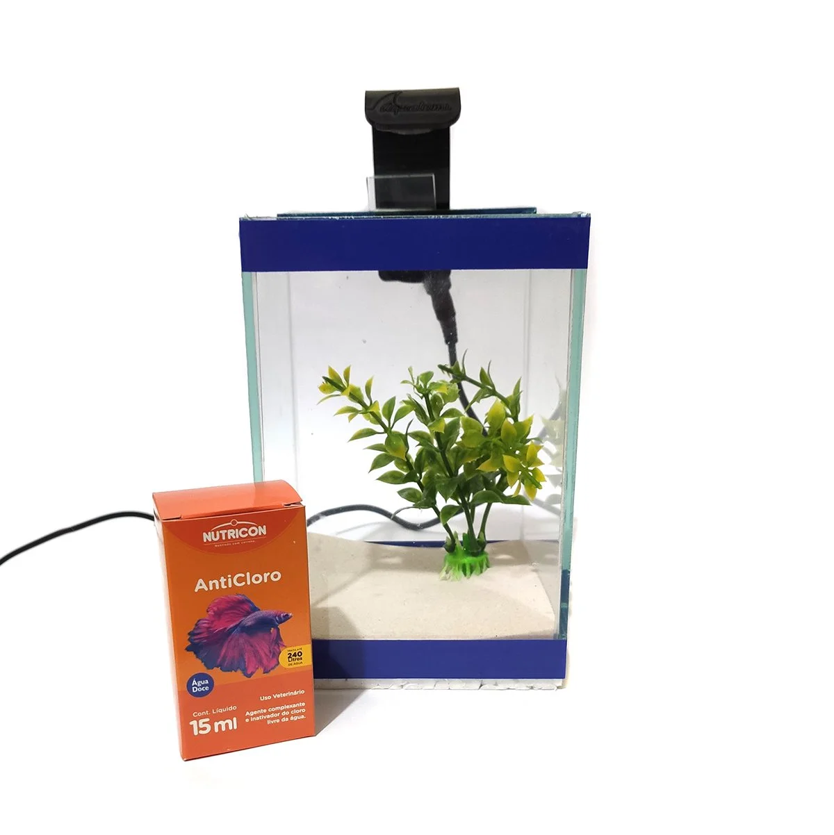 Kit Meu Primero Betta Mini Aquário Completo com Luminária FDM Aquários ...